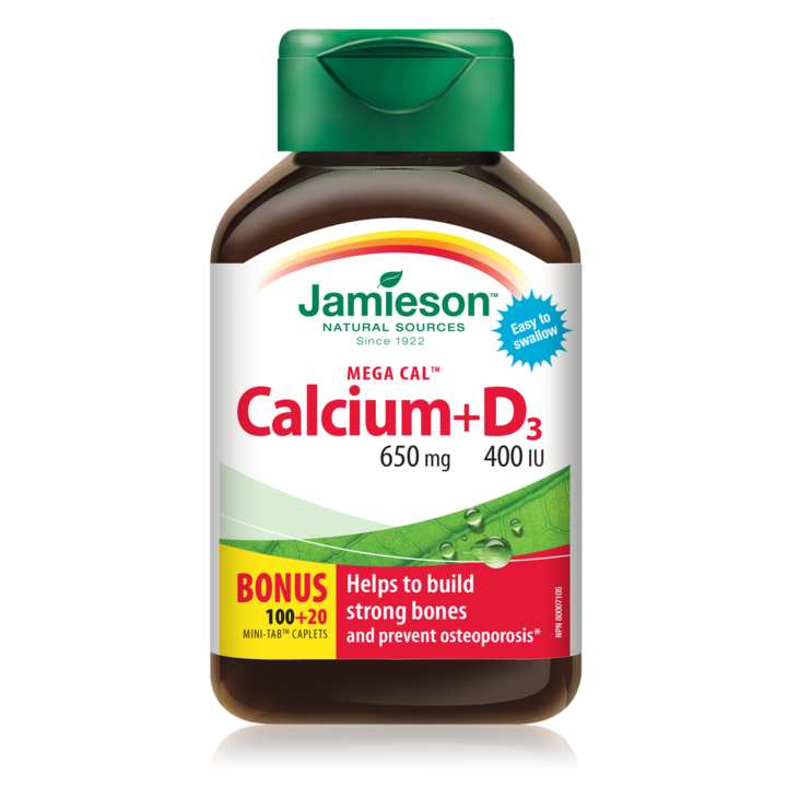 Mega Calciu cu Vitamina D3, Jamieson, 120 comprimate - eMAG.ro