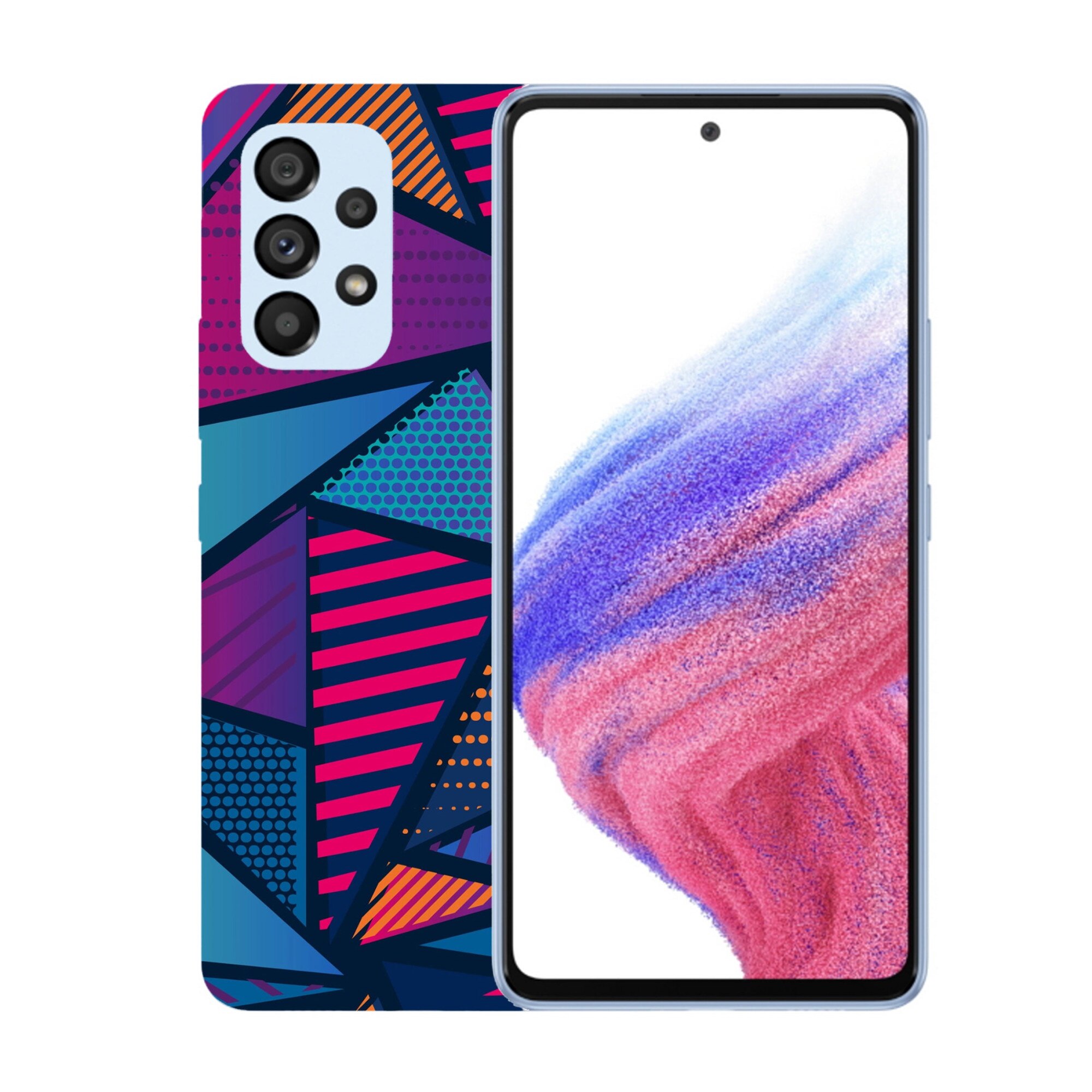 Калъф, съвместим с модел Samsung Galaxy A32 5G Artistic polygon fill ...