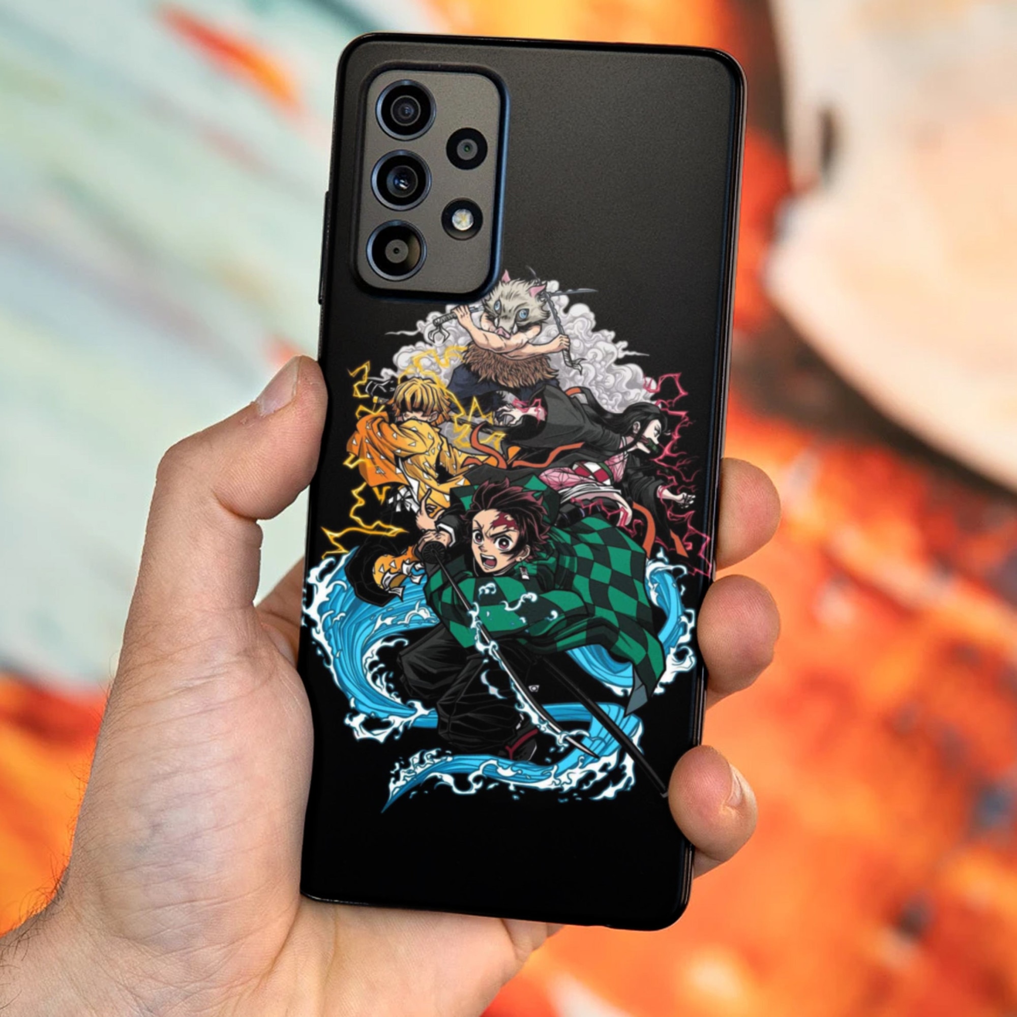Калъф за Samsung Galaxy A32 4G модел Demon Slayer Team Battle, силикон ...