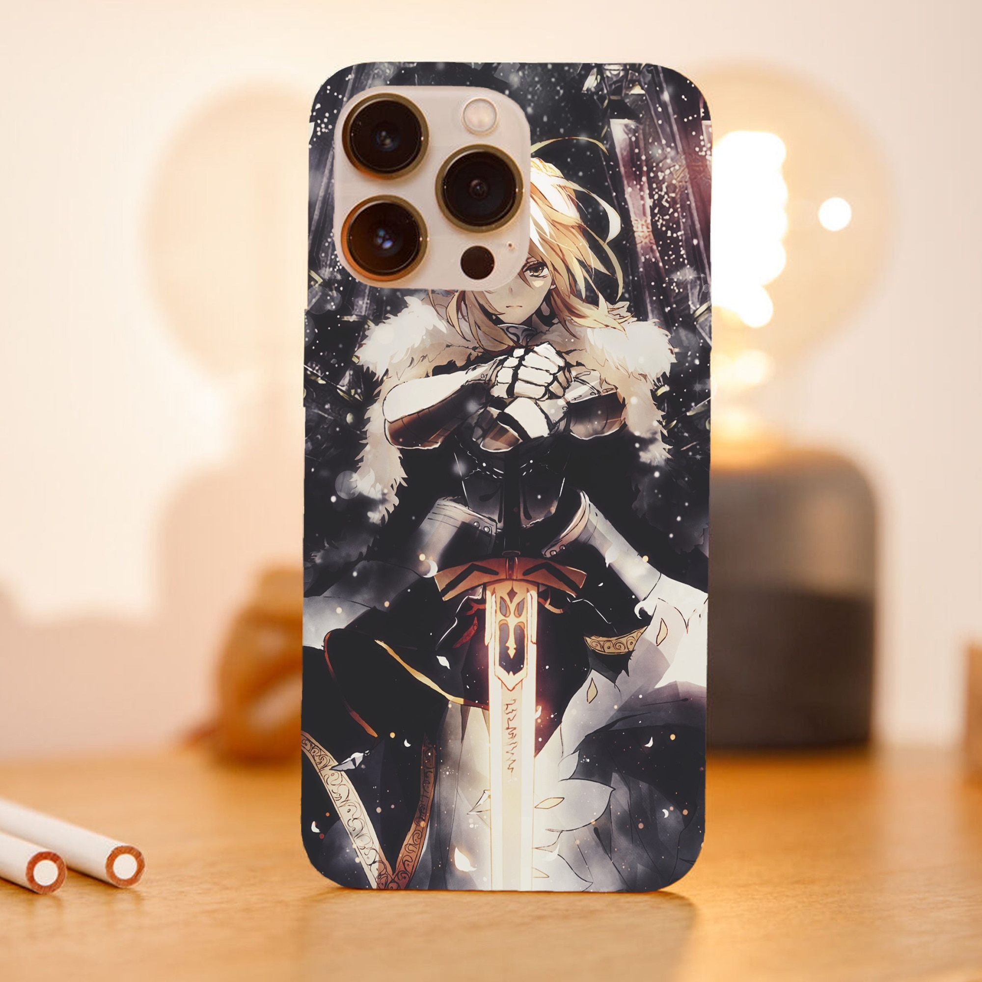 Калъф, съвместим с модел Apple iPhone 11 Artoria Pendragon Lancer Fate ...