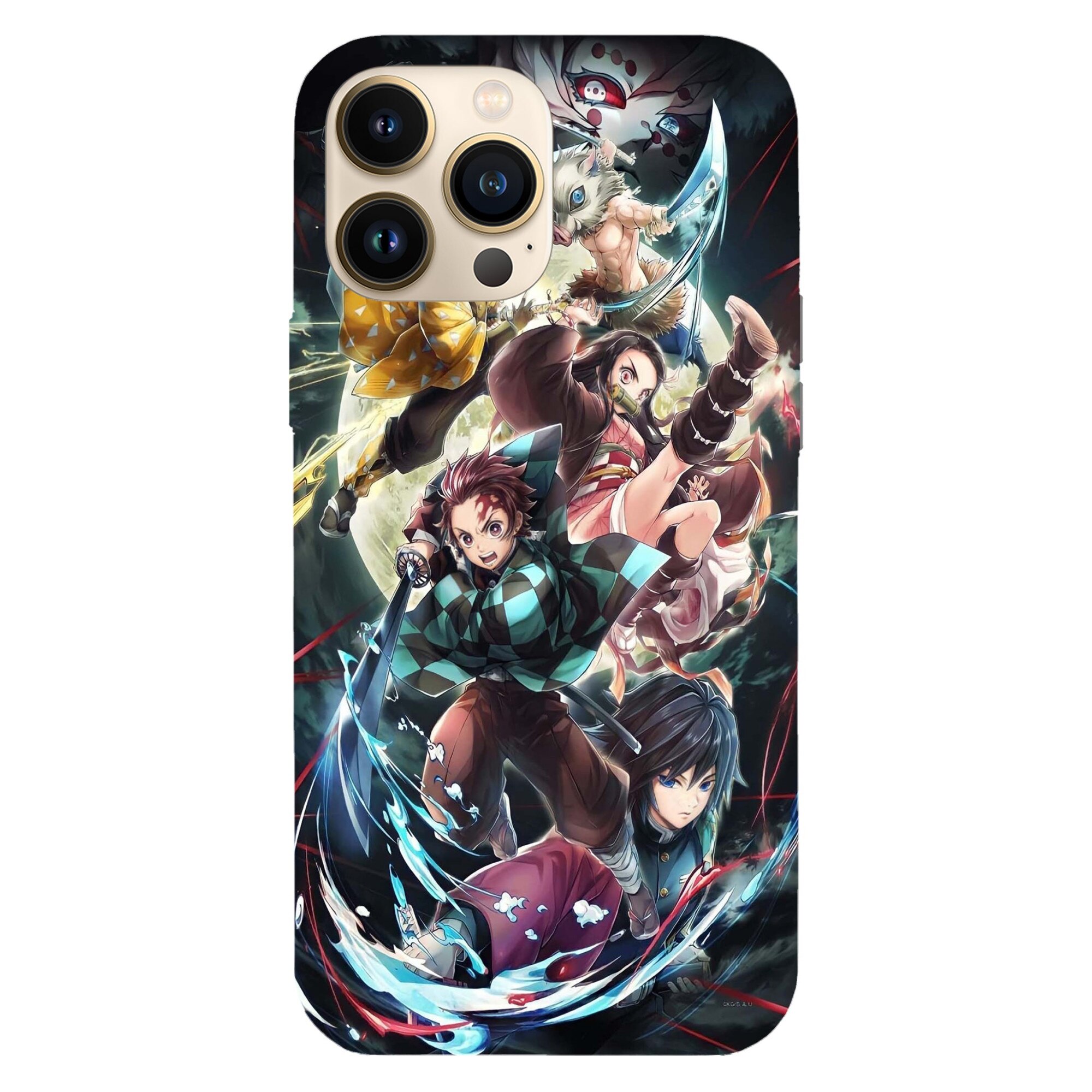 Калъф, съвместим с модел Apple iPhone 14 Demon slayer Battle with ...