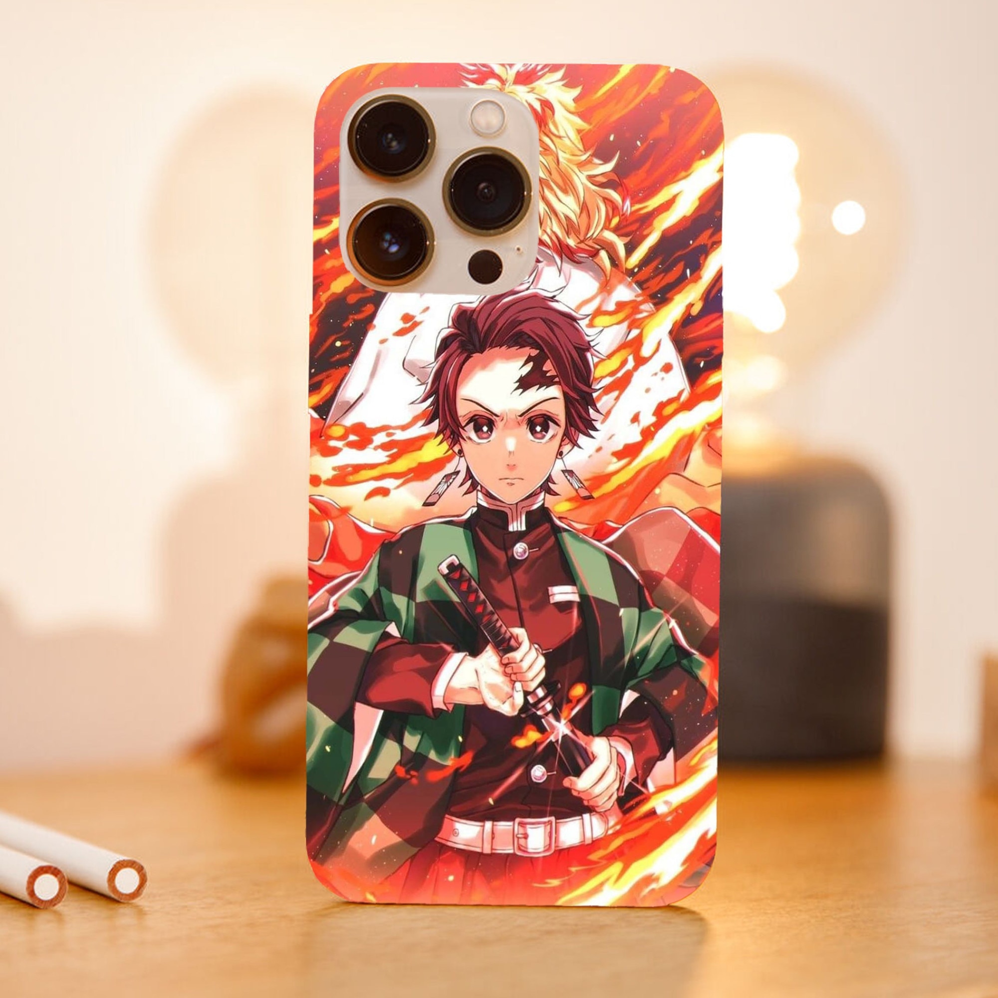 Tok kompatibilis az Apple iPhone 13 Mini modell Demon Slayer Rengoku és ...