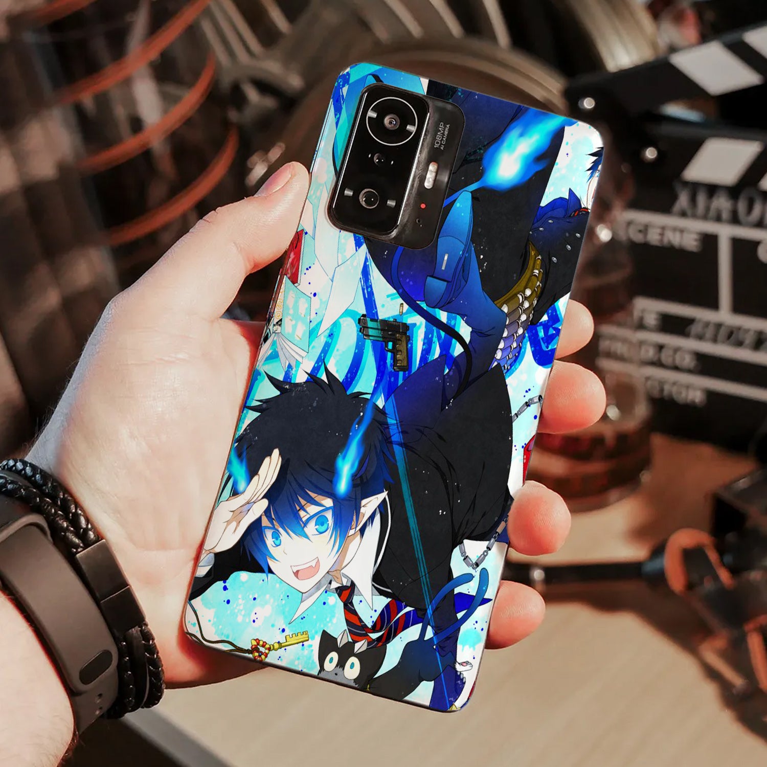 Калъф, съвместим с Xiaomi Mi 11i модел Rin и Yukio Blue Exorcist ...