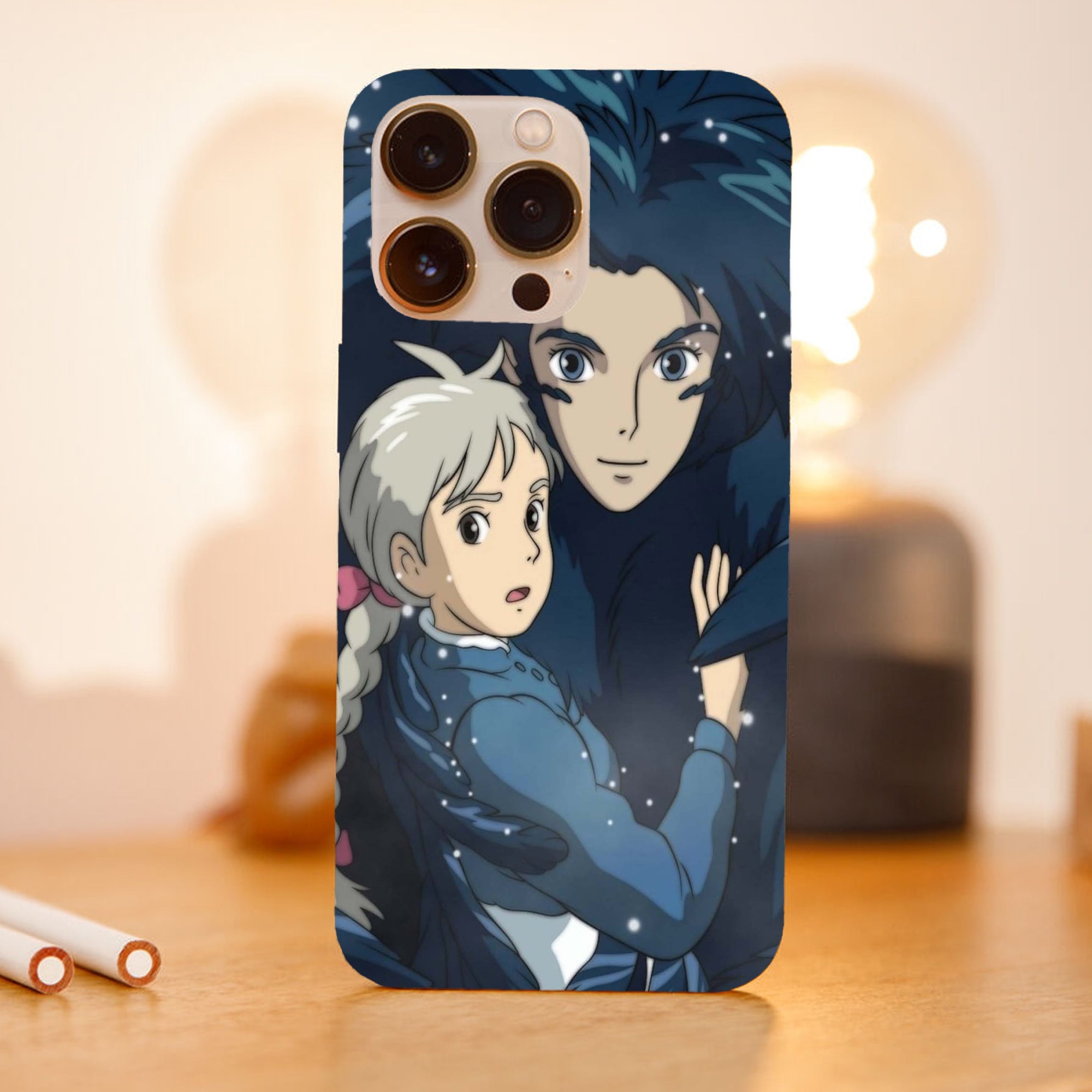 Husa compatibila cu Apple iPhone 12 model Howl and Sophie Howl's Moving ...