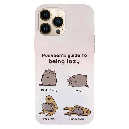 Husa compatibila cu Apple iPhone 13 Mini model Pusheen guide to lazy ...