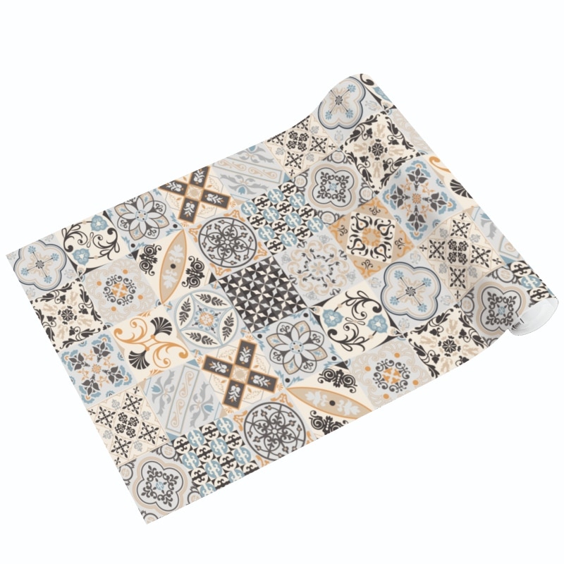 Autocolant faianta, laminat, Priti Global, mozaic imperial deschis ...