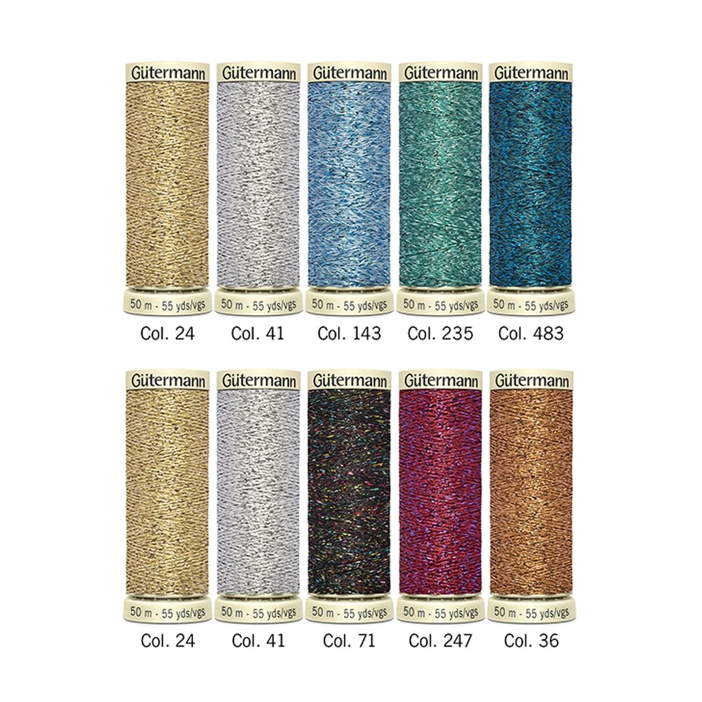 Set 8 papiote Gutermann Metallic Effect - eMAG.ro