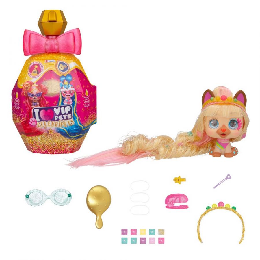 Catelus surpriza VIP Pets Celebrity cu 10 accesorii surpriza - eMAG.ro