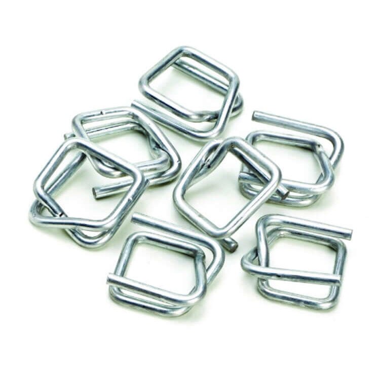 Set 250 Cleme bucle metalice galvanizate pentru legare banda PP PES PET ...
