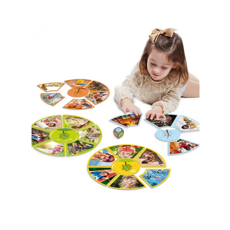 Puzzle, Akros, I Learn The Seasons, 138900, 4 puzzle-uri, Multicolor ...