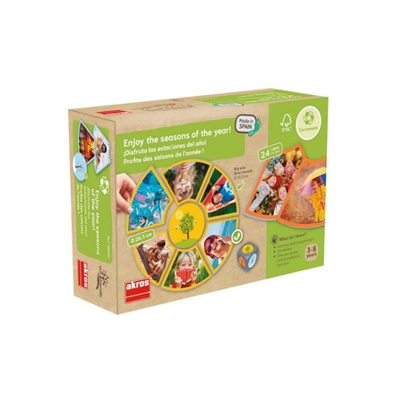 Puzzle, Akros, I Learn The Seasons, 138900, 4 puzzle-uri, Multicolor ...