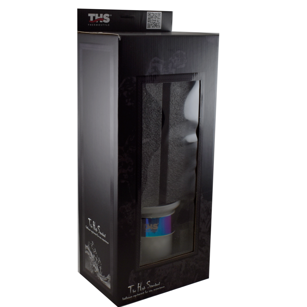 Четка за WC THS Thermostyle, Rainbow, за закрепване на стена - eMAG.bg