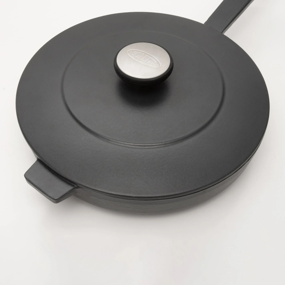 Tigaie de fonta cu capac pentru copt/gratar Boretti, SOLIDOSKLH26 ...