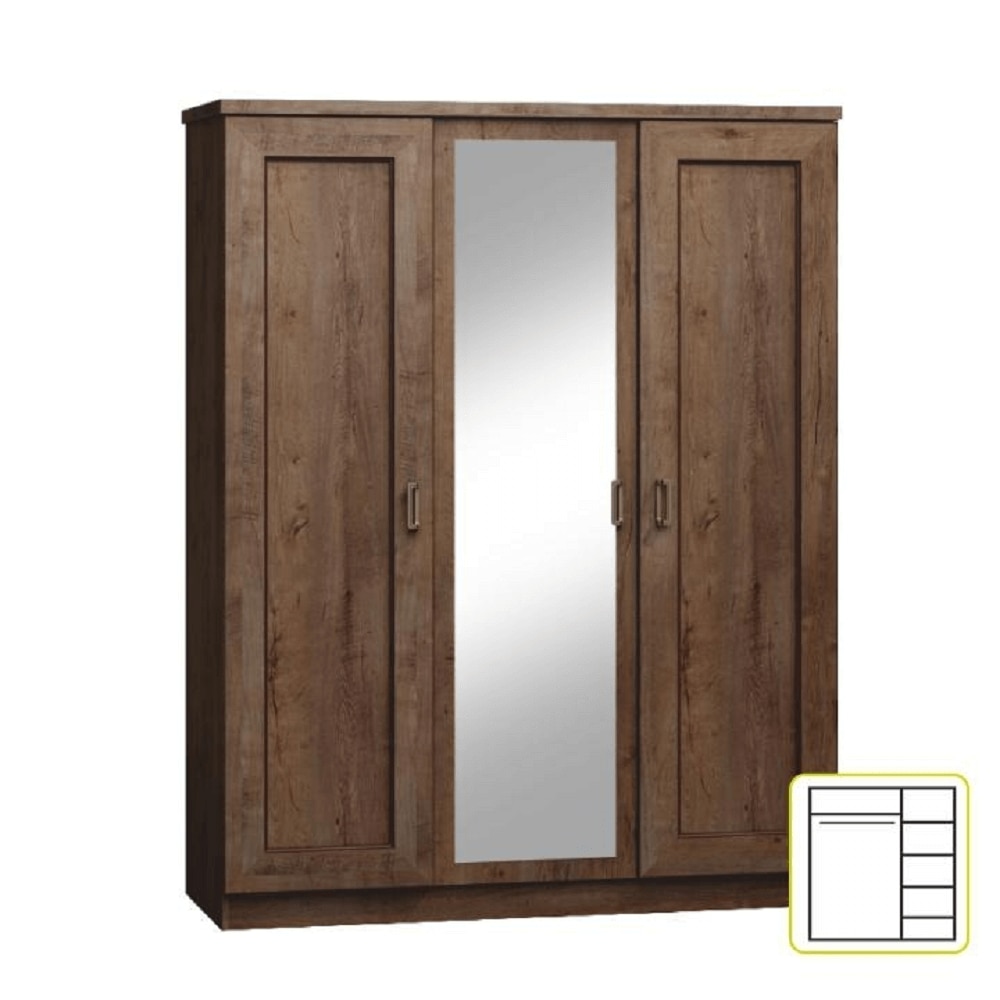 Dulap pal stejar lefkas Tedy 135x57x190 cm - eMAG.ro