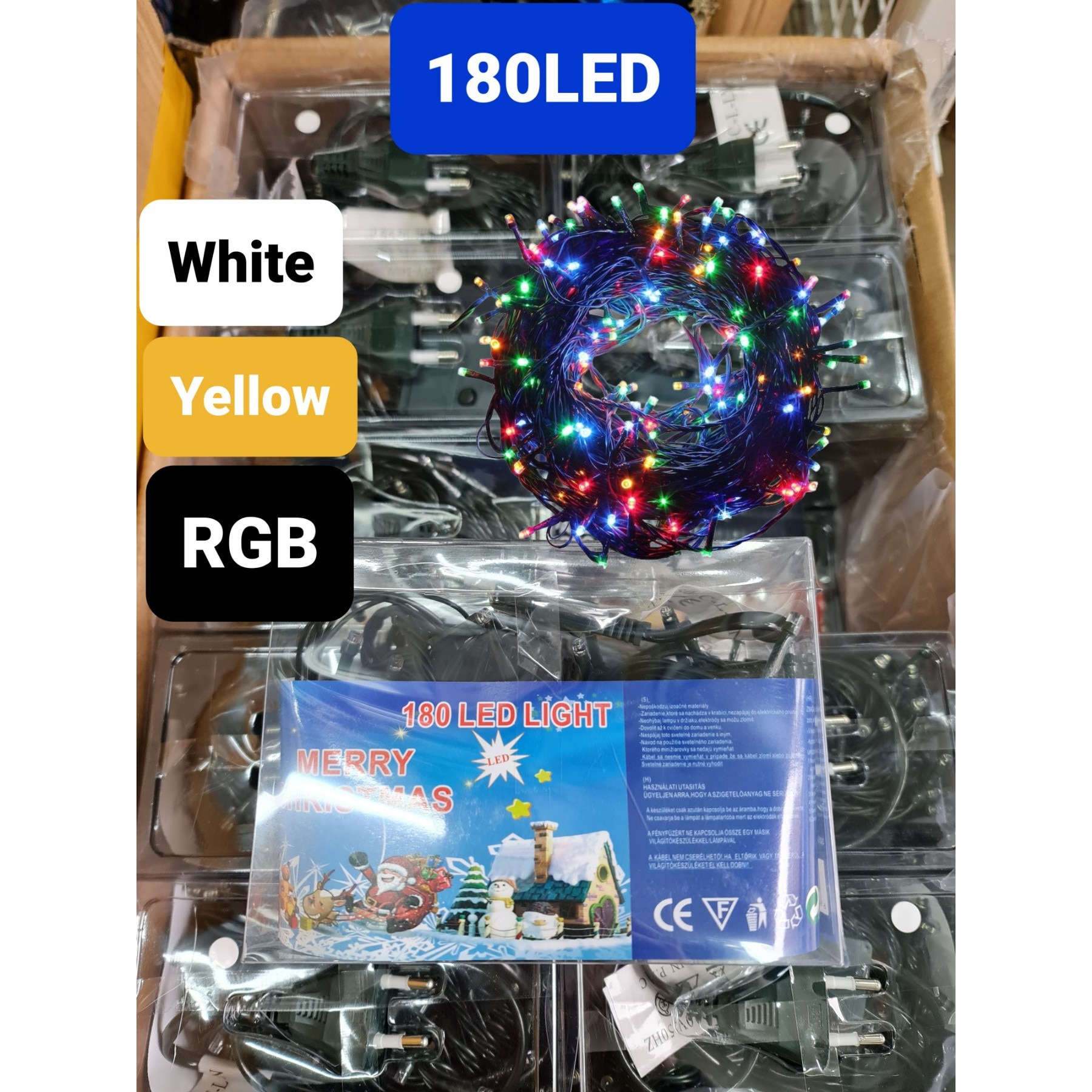 Luminite de Craciun, 180 LED-uri, Multicolor - eMAG.ro