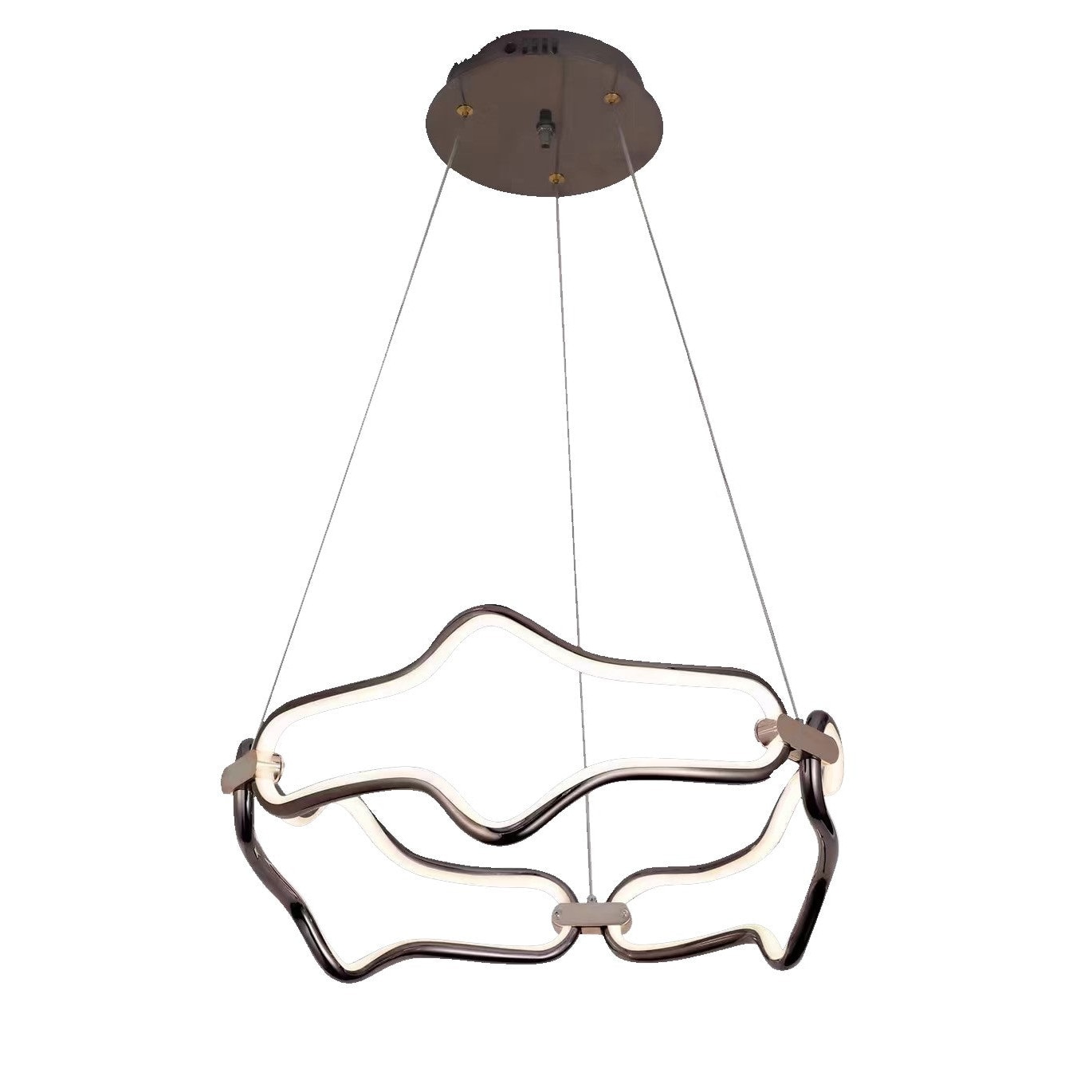 Lustra LED Tip Pendul RFAN, Model 1272/1, 3 Tipuri De Lumina, Inaltime ...