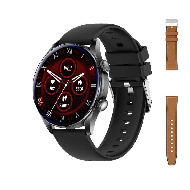 Ceas inteligent, Wanscomin, 1.3'', Tracker fitness, IP68, Negru - eMAG.ro