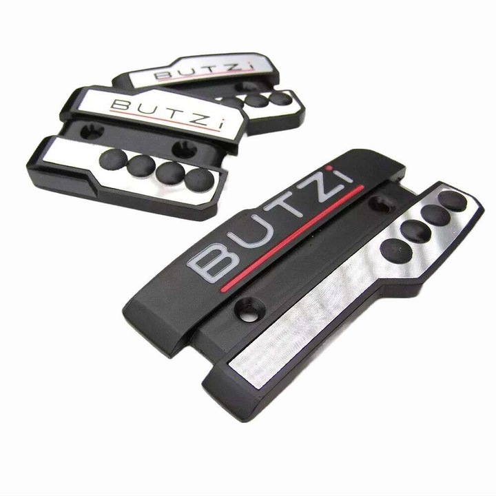 Set 3 bucati ornament protectie pedale aluminiu Butzi BZA1300 - eMAG.ro