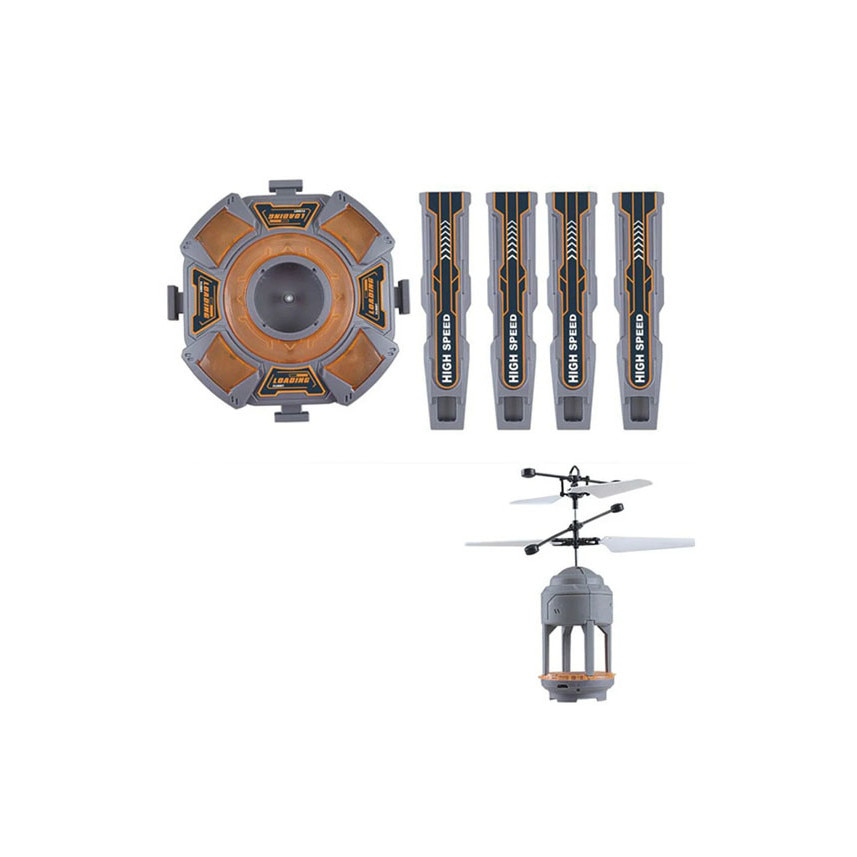 Set Drona de jucarie BattleGravityFight, cu inductie, pista de decolare ...