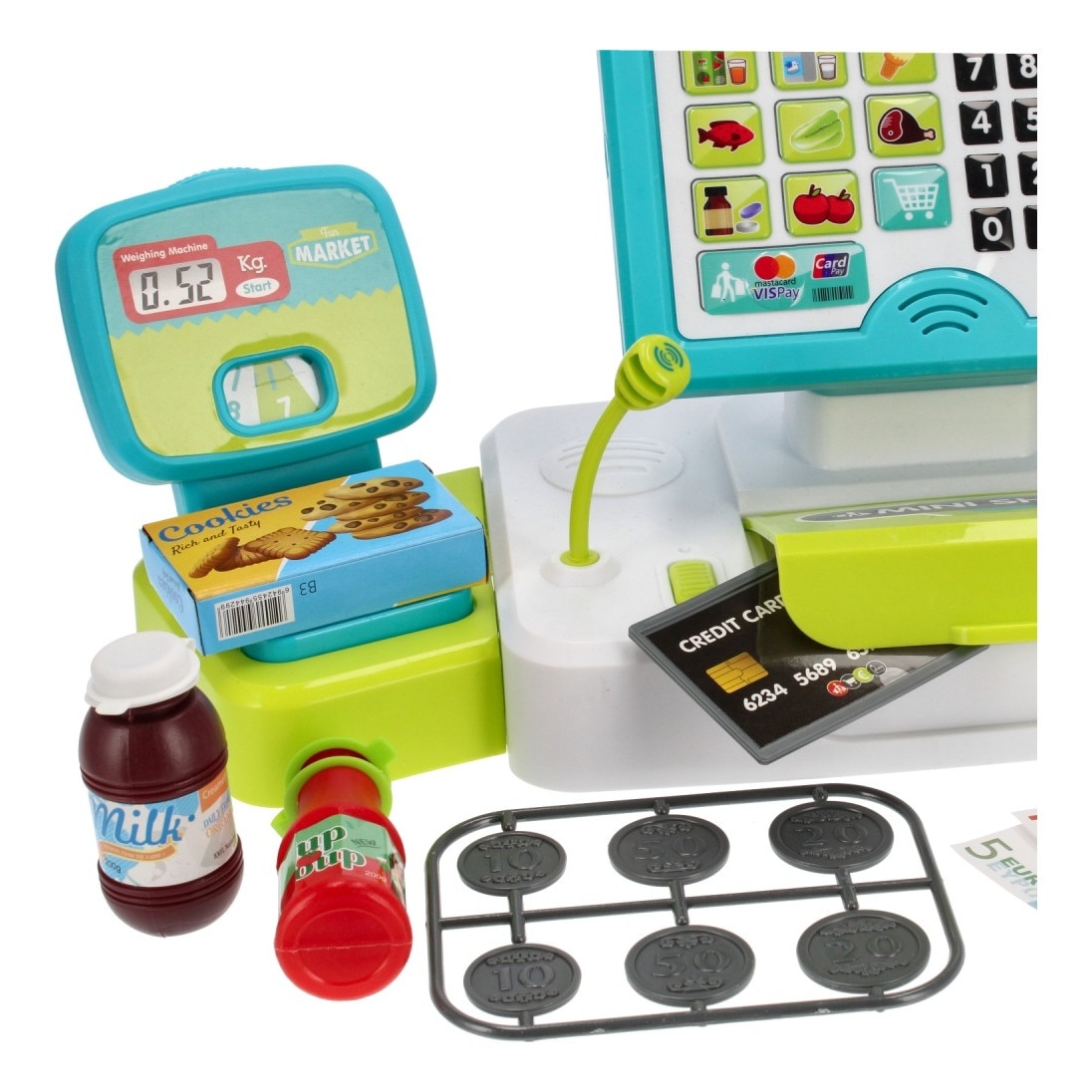 Set Casa de Marcat si Accesorii, cu Ecran LCD, 20 Piese, Include ...