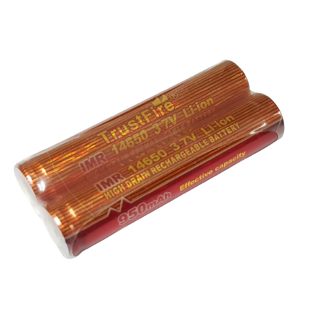 Комплект от 2 батерии Trustfire IMR 14650 High Drain 950mAh 3.7V Li-Ion ...