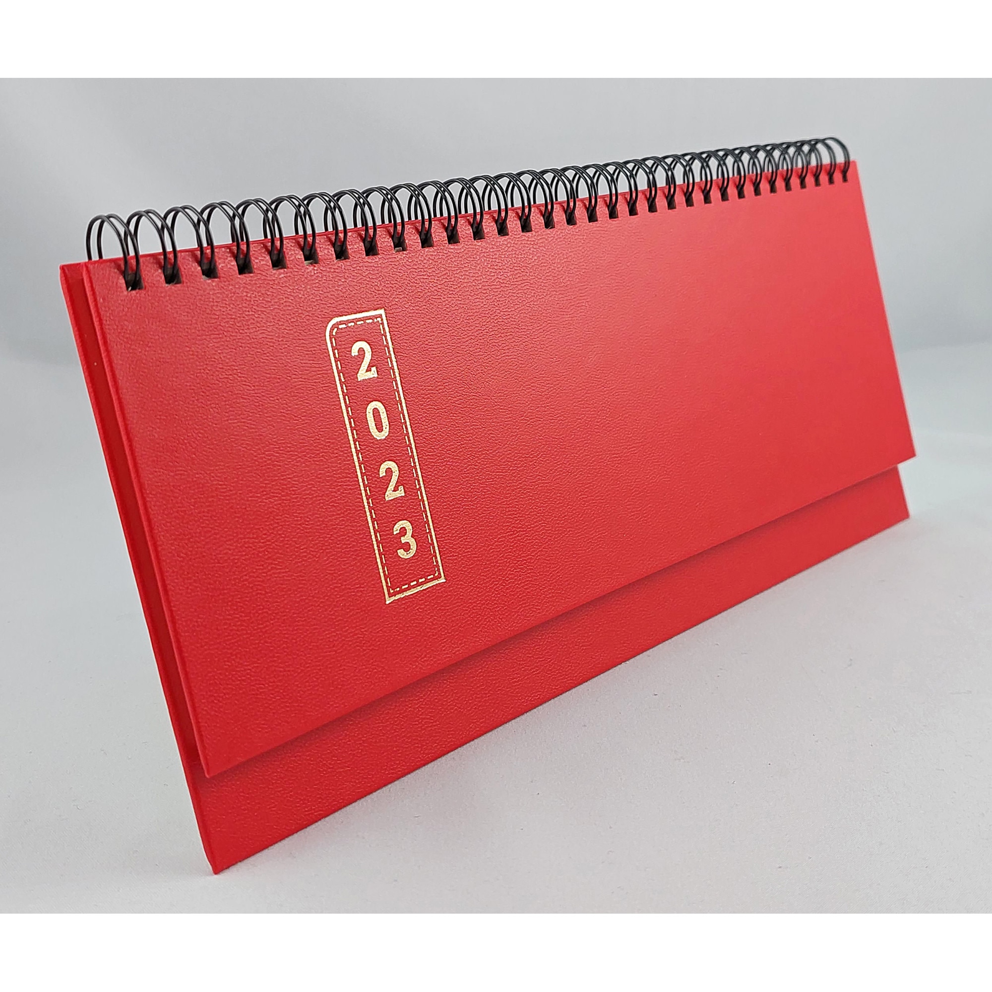 Agenda planner 2023 pentru programari cu coperta rosie legare cu spira ...