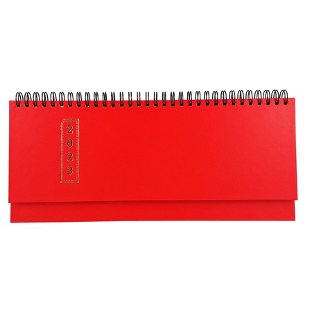 Agenda planner 2023 pentru programari cu coperta rosie legare cu spira ...