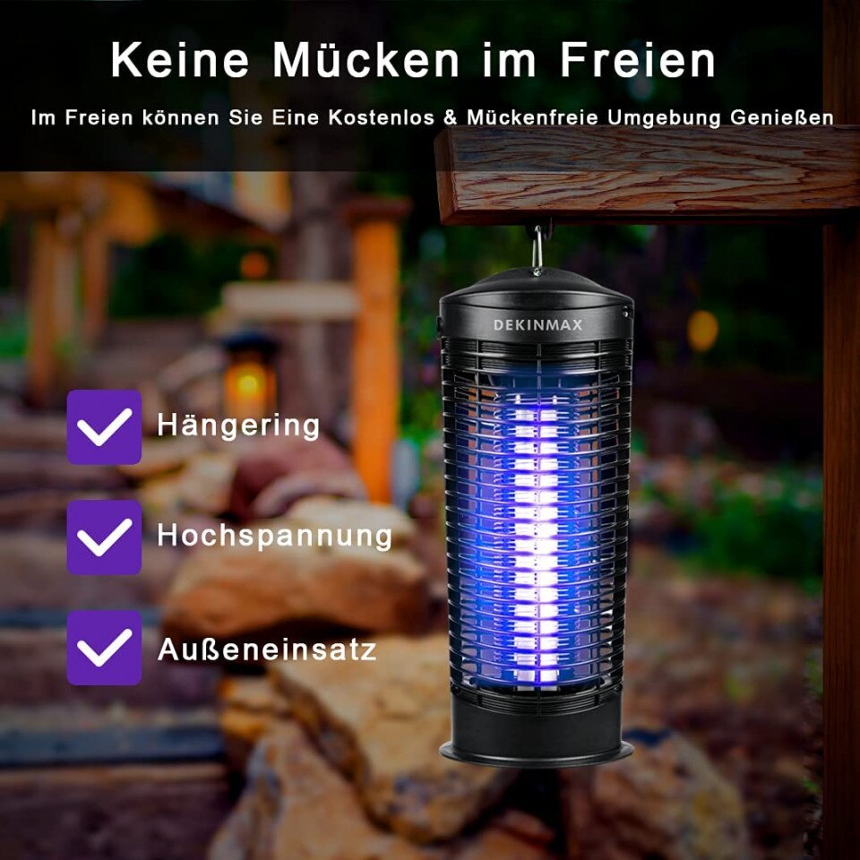 Aparat electric anti-insecte Dekinmax, plastic, negru, 11W - eMAG.ro