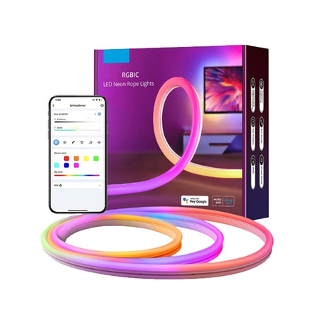 Banda RGBIC LED, Cu control prin aplicatie Tuya Smart 3 metri ...