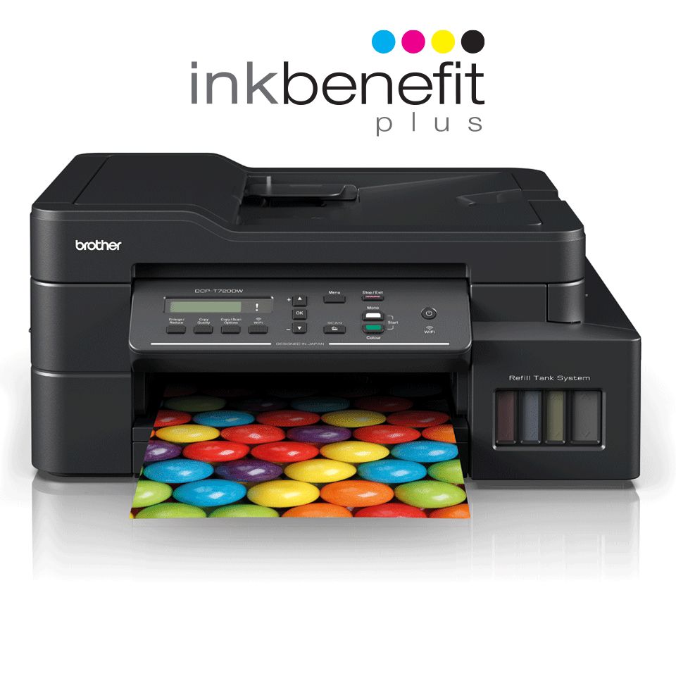 Imprimanta multifunctionala DCP-T720DW, Brother, Inkjet, Color, 17 ppm ...