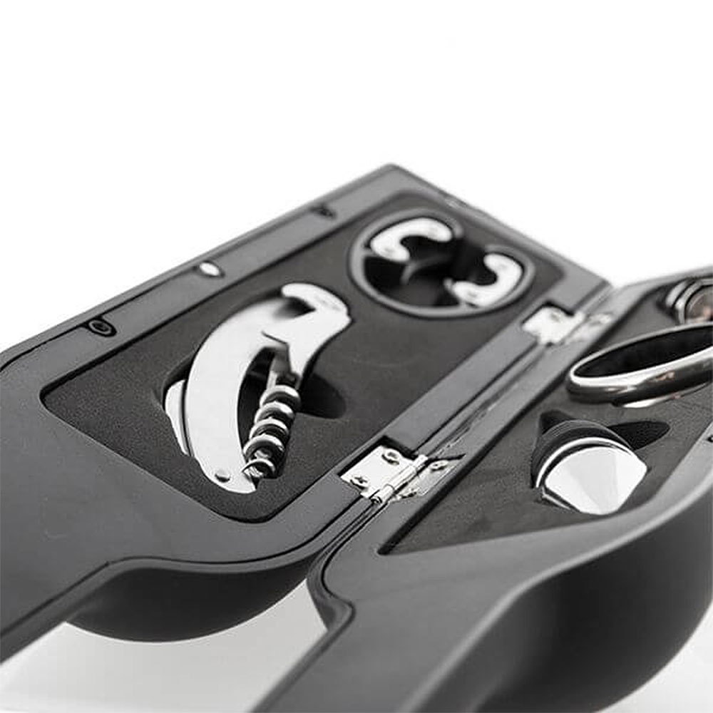 Set Accesorii Vin SIKS, 6 Piese Incluse, Ambalaj Sticla De Vin, Negru ...
