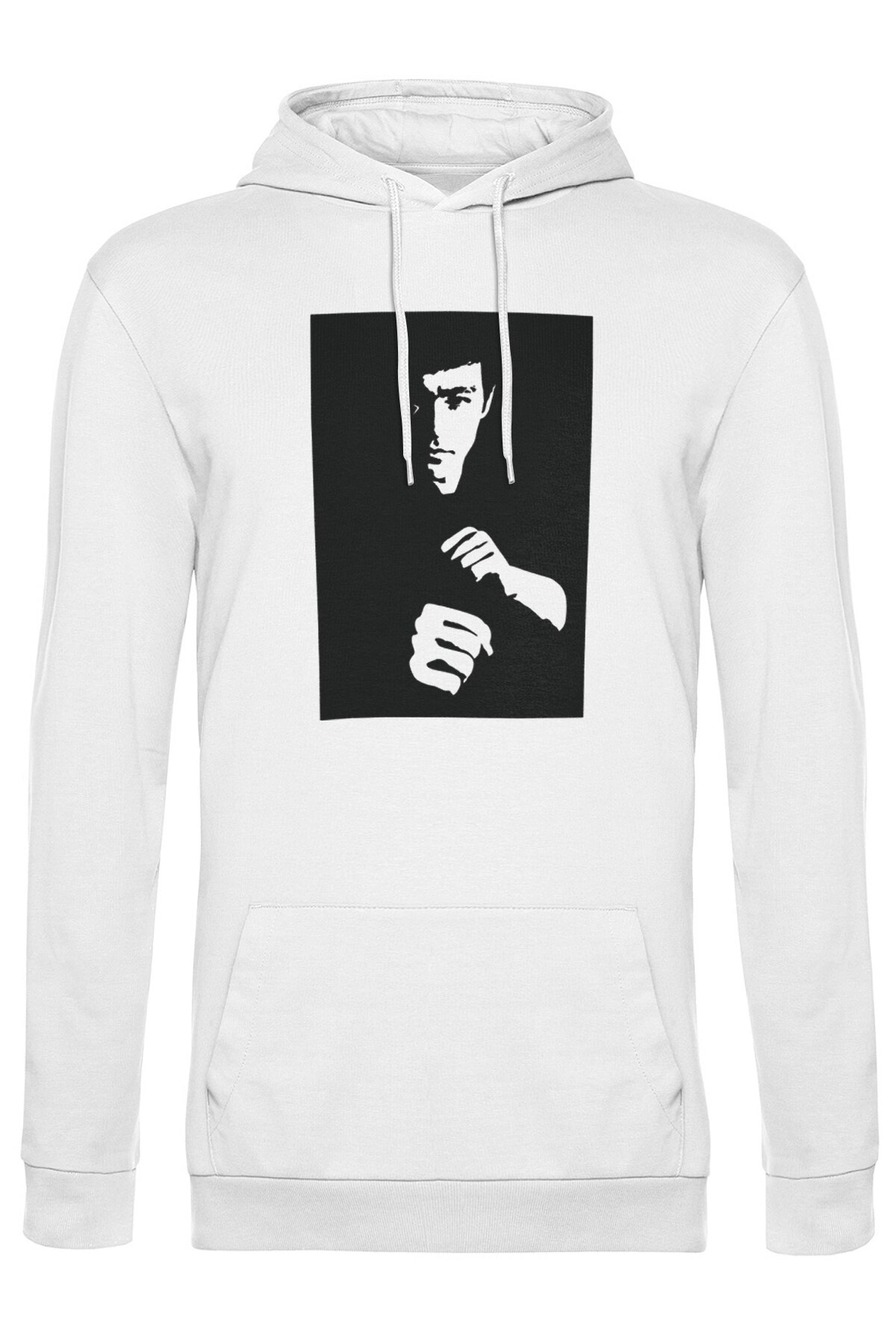 Hanorac barbati, Bruce Lee - Be Water My Friend, Alb, M - eMAG.ro