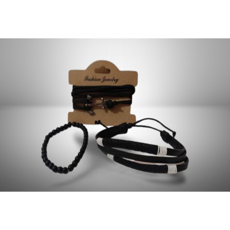 Set de 3 bratari cu ancora, diametrul reglabil (23cm) - eMAG.ro