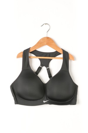 Nike, Bustiera cu burete si spate decupat, pentru fitness Pro Rival ...