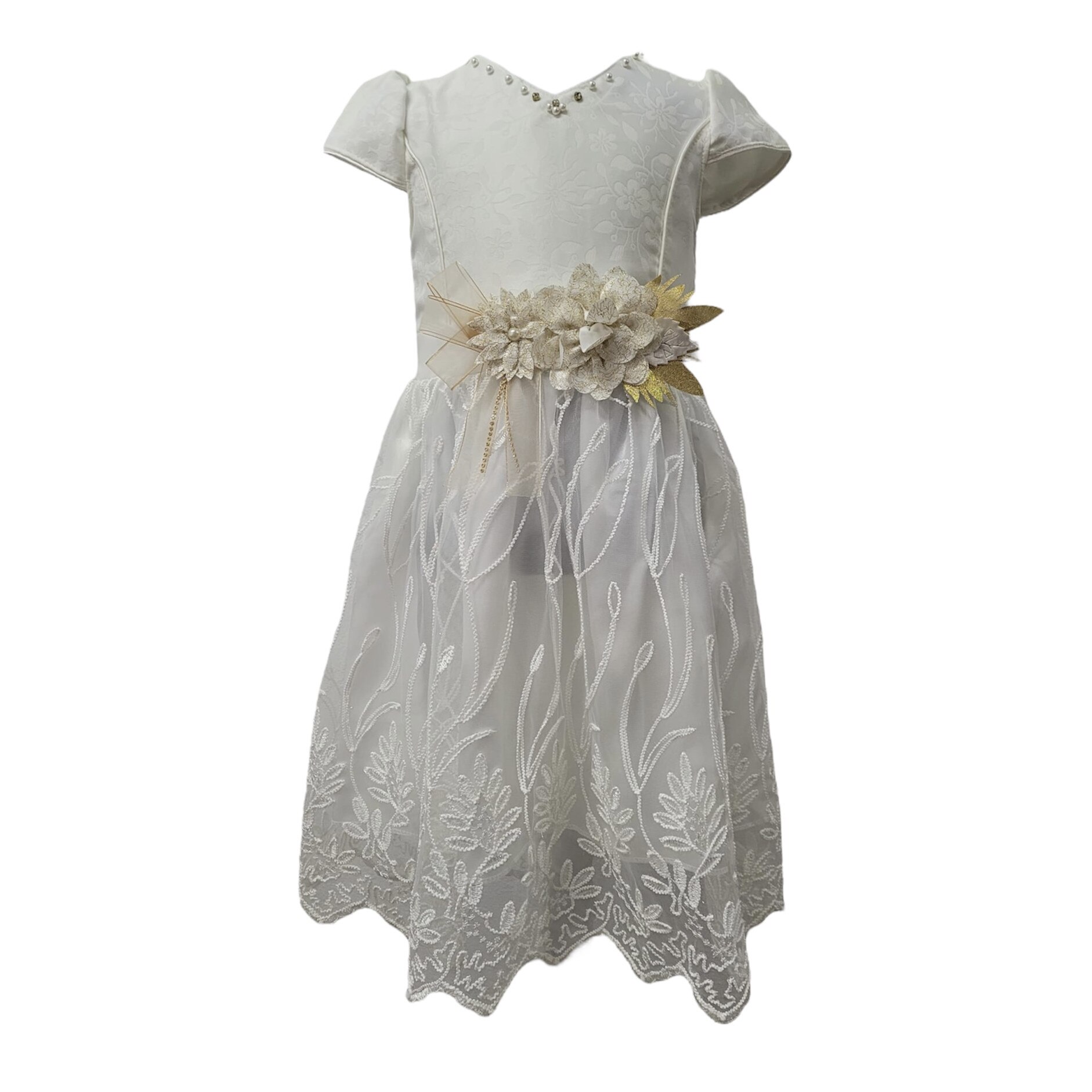 Rochie alba cu poseta, Emanuel, marime 140 - eMAG.ro