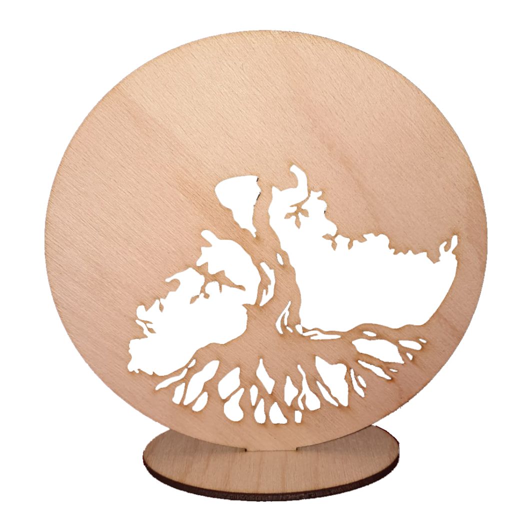 Baza Licheni, Copacul Vietii Cu Suport, Lemn, 20 cm, BL004 - eMAG.ro