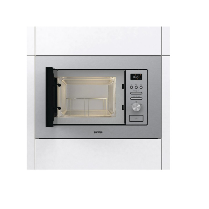Cuptor cu microunde incorporabil Gorenje BM201AG1X, 20l, 800 W, grill ...