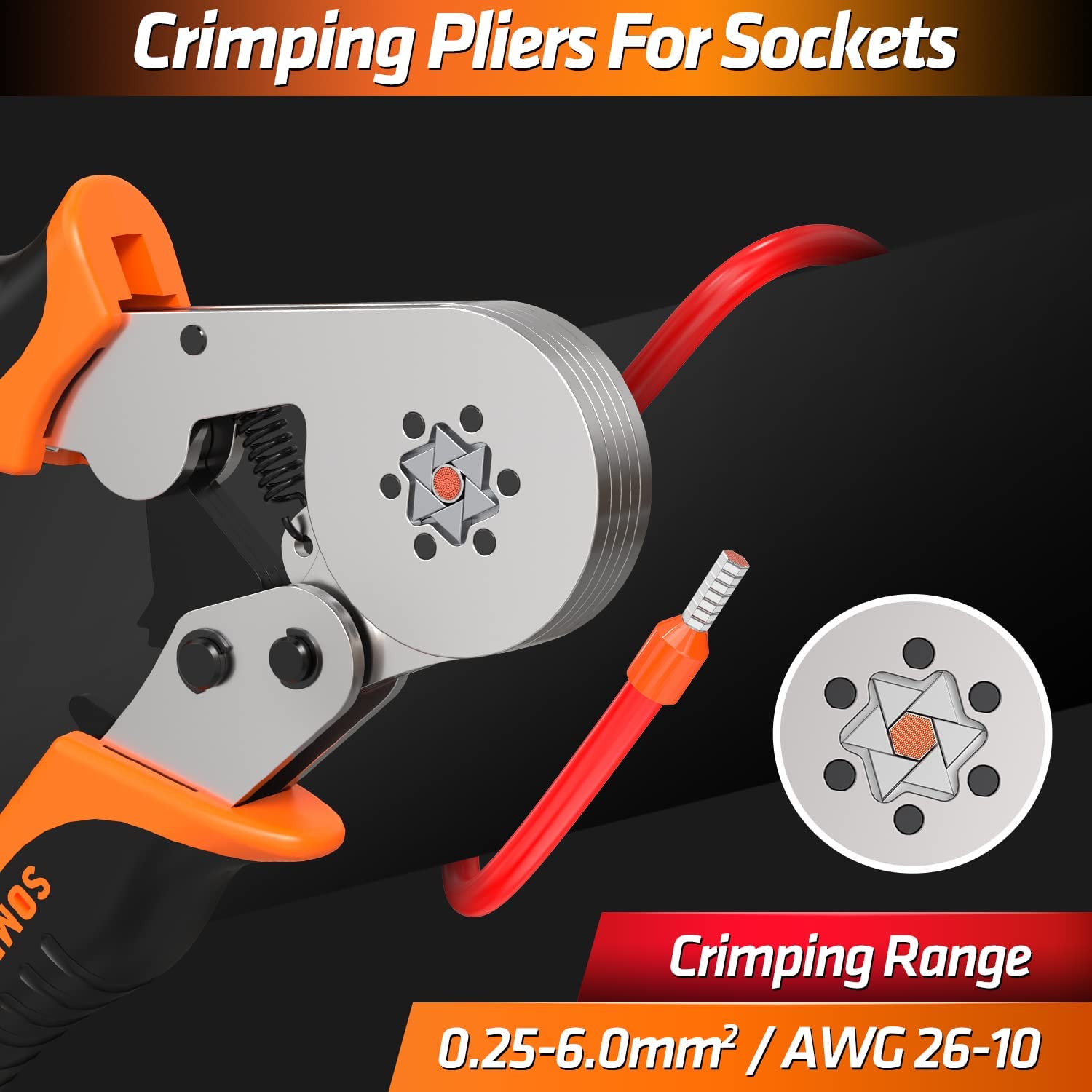 Set cleste de sertizare pini conectori cu 770 terminale conductori 0,25 ...