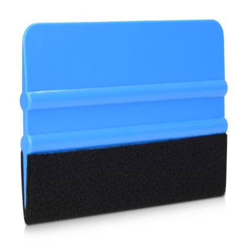 Set 4 Raclete cu pasla moale 4 inch, Kwmobile, Albastru/Negru, Plastic ...
