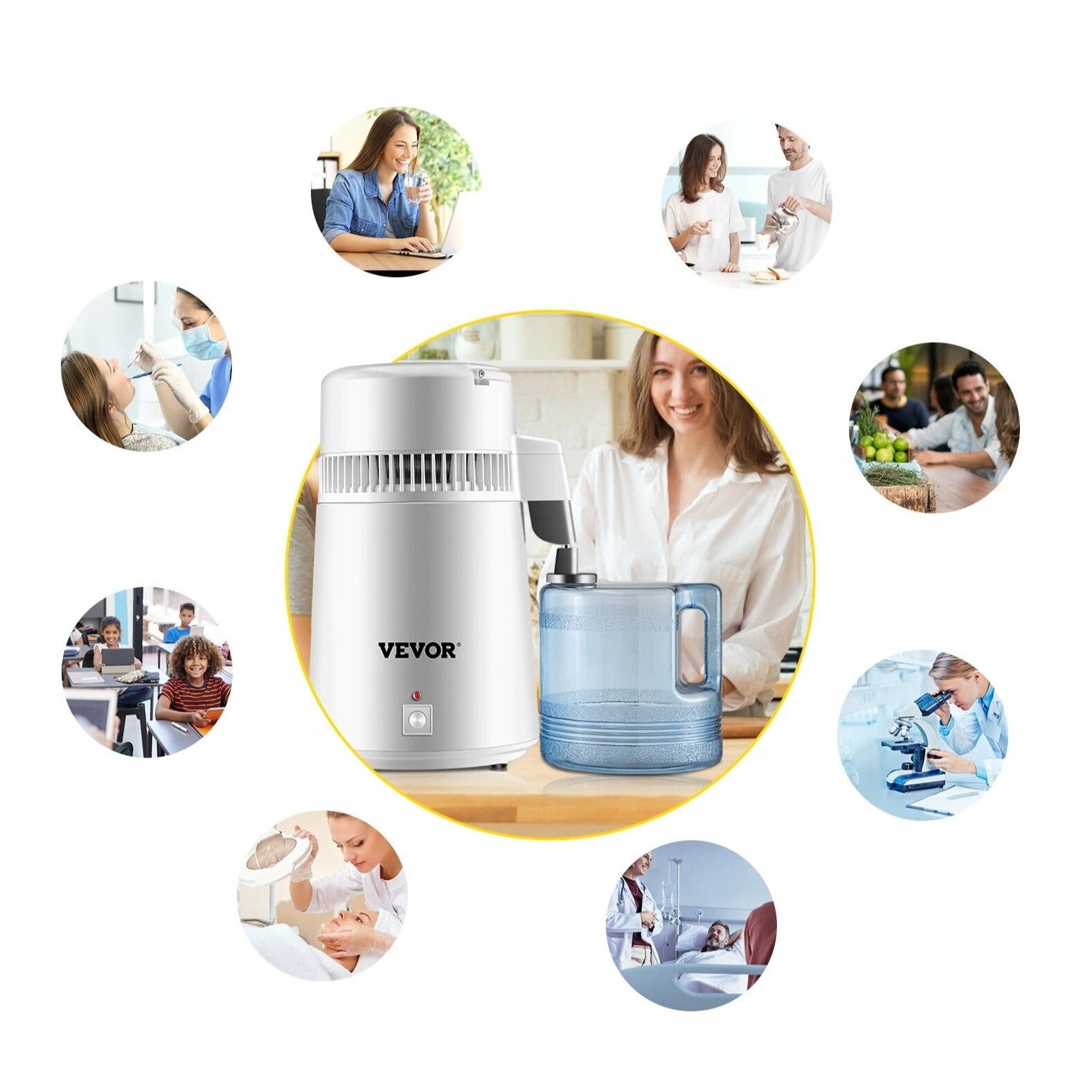 Distilator electric, Pentru apa, Capacitate 4l, 750 W, Inox - eMAG.ro