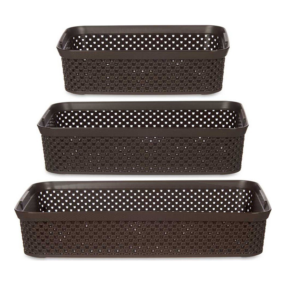 Set cutii depozitare Kipit, Cos, Plastic, 3 Bucati - eMAG.ro