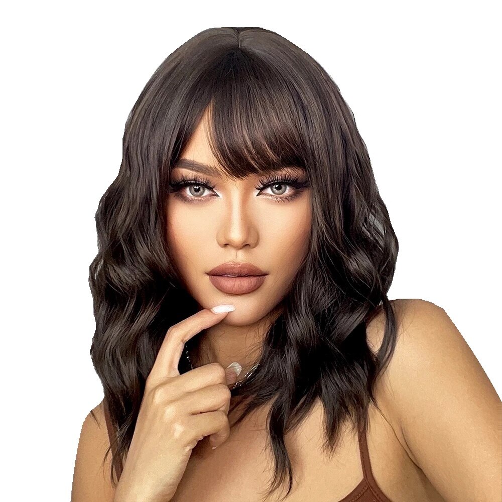 Peruca medie Saten, Animis Beauty ®, fibra sintetica cu aspect natural ...