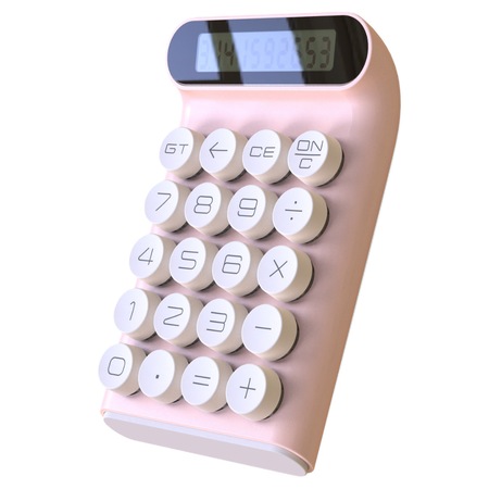 Calculator de birou portabil, ecran LCD, 20 de taste, 10 digit, retro ...