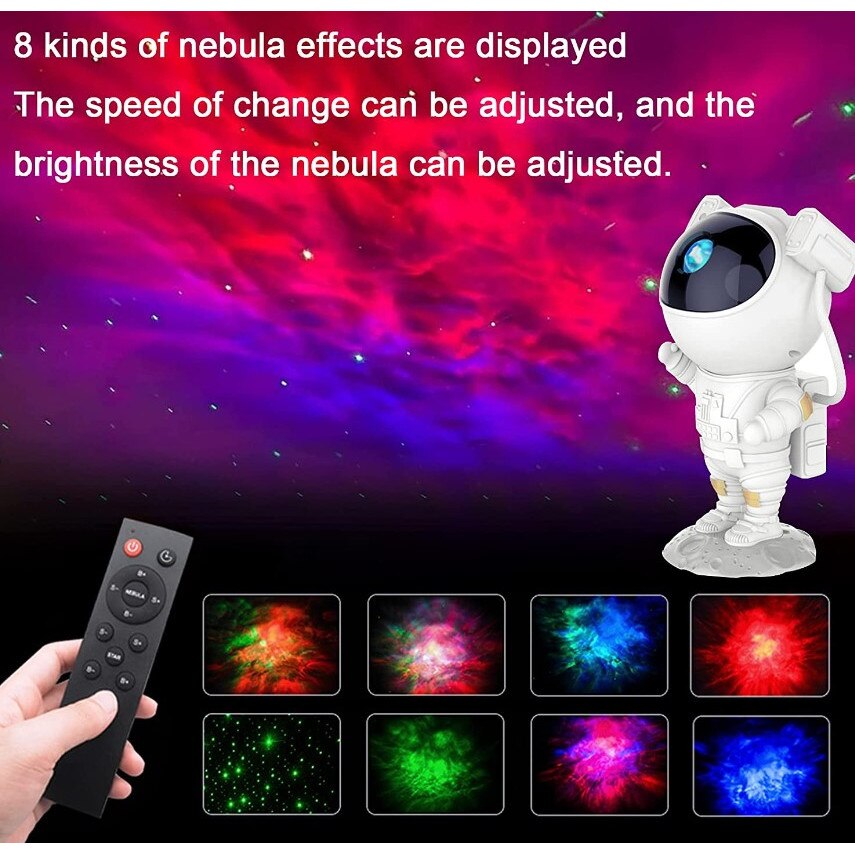 Proiector LED stelar, lampa de veghe design Astronaut, Alb - eMAG.ro