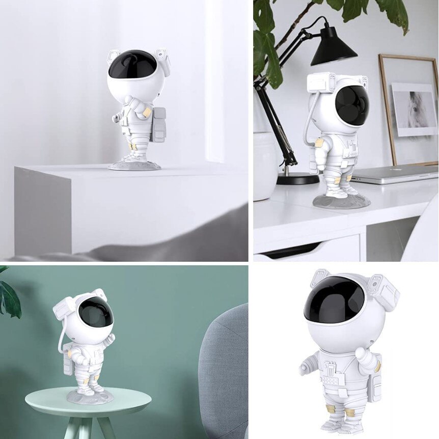 Proiector LED stelar, lampa de veghe design Astronaut, Alb - eMAG.ro