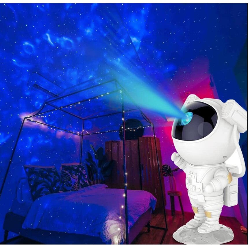 Proiector LED stelar, lampa de veghe design Astronaut, Alb - eMAG.ro