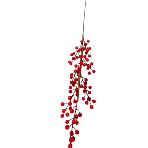 Flori artificiale bobite rosii, 55cm - eMAG.ro