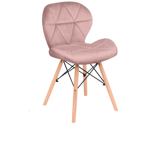 Set 4 scaune roz scandinave Sofotel Sigma - eMAG.ro