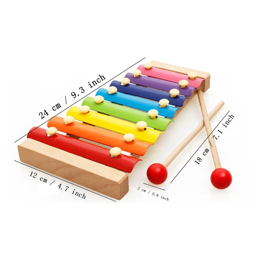 Xilofon din Lemn cu 8 Note Clasic - eMAG.ro