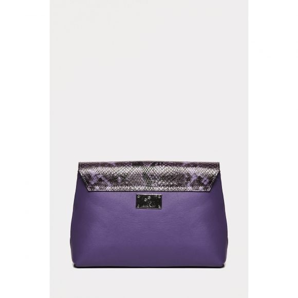 Geanta dama piele, ANNA FELLINI, Plic Adriana, mov roz, 32x5x24 cm ...